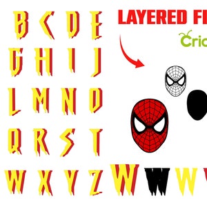 Superhero Letters Svg Cricut Superhero Font OTF Super Hero Logo Svg ...
