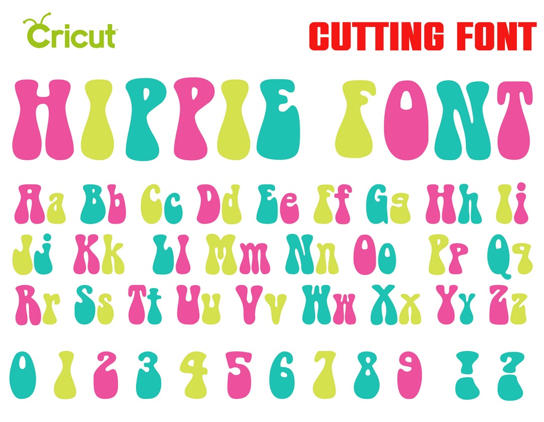 Hippie Letters Svg Hippie Font Otf Hippie Shirt Diy Svg Cricut Vintage ...