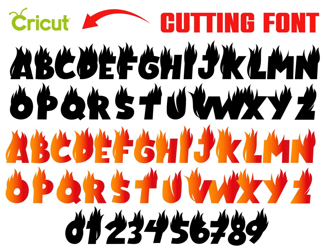 Flame Letters SVG, Flame Font OTF, Flame Shirt Diy, Flame Svg, Fire ...