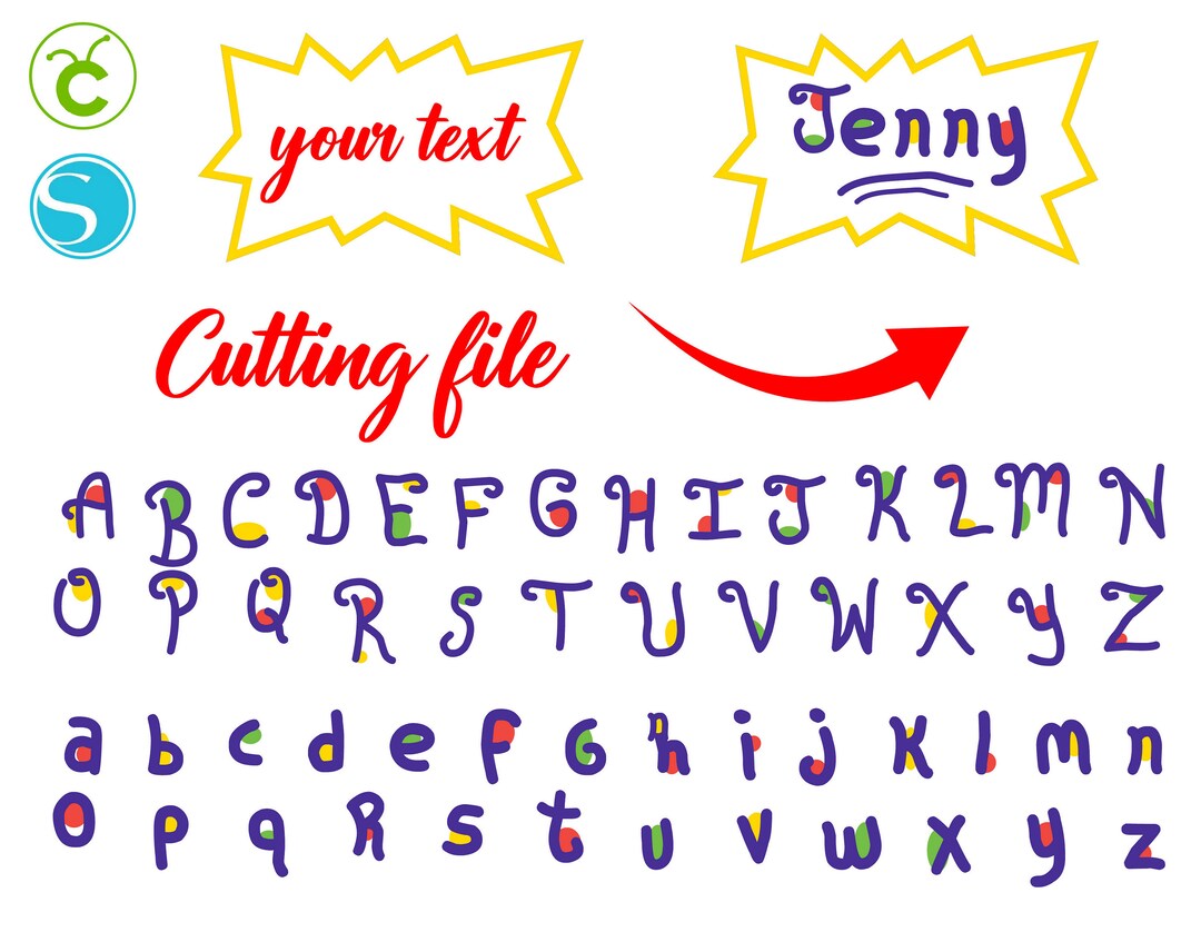 Baby Font OTF, Baby Letters SVG Cricut, Cartoon Font Svg, Baby ...