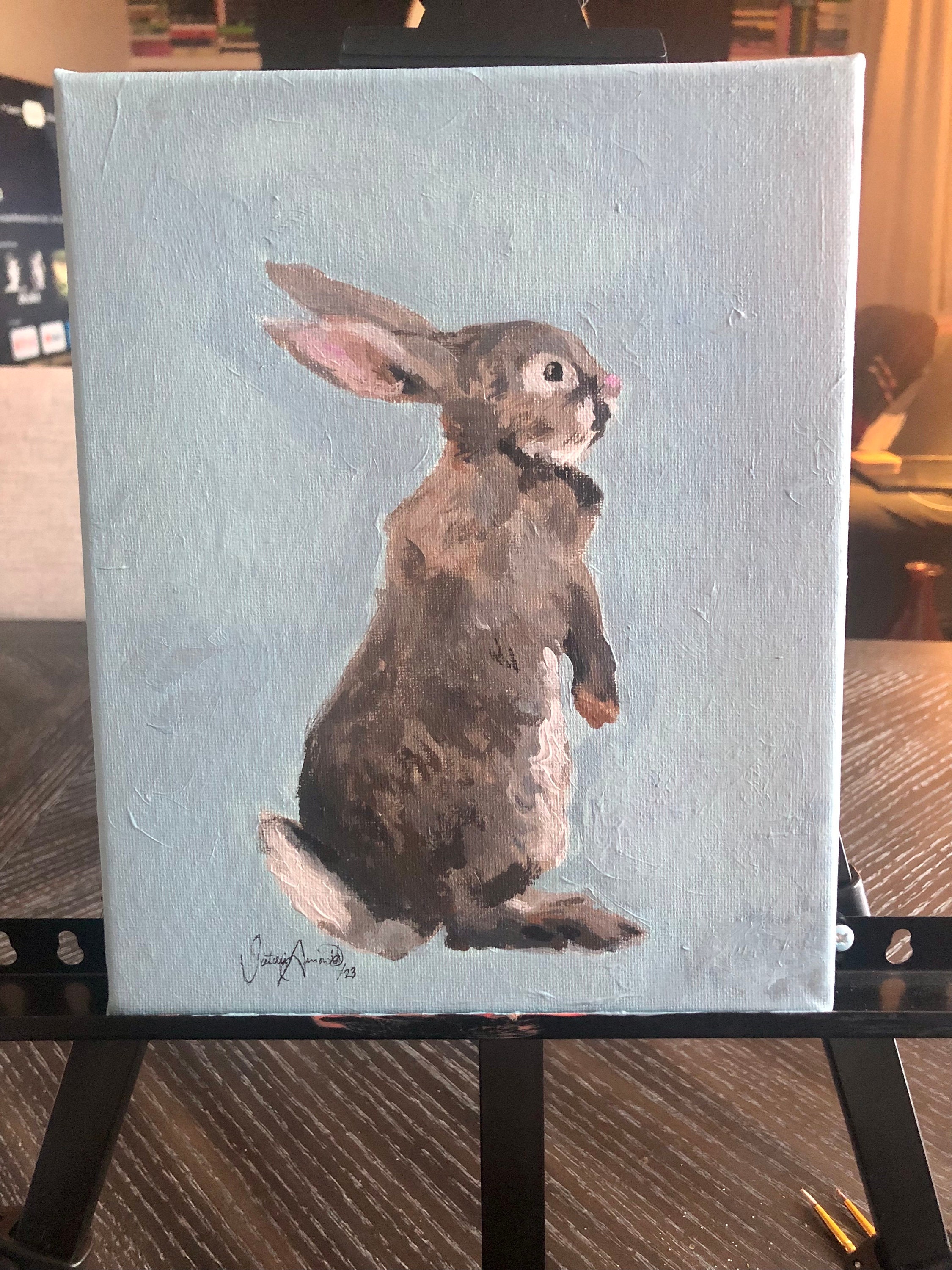 Bunny Rabbit Original Painting - Etsy