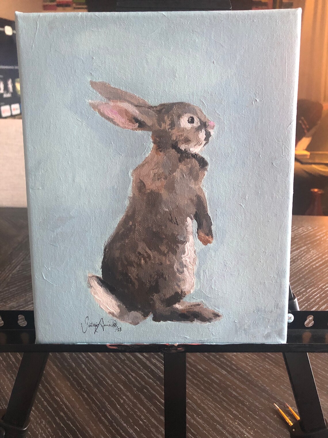 Bunny Rabbit Original Painting - Etsy