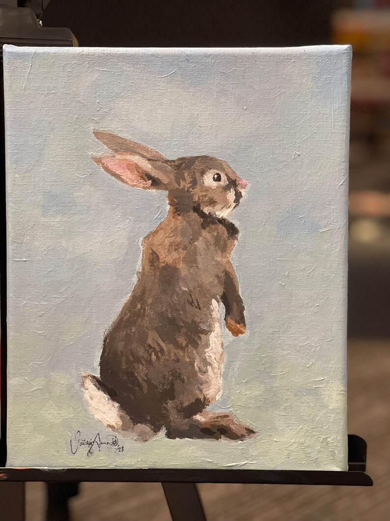 Bunny Rabbit Original Painting - Etsy