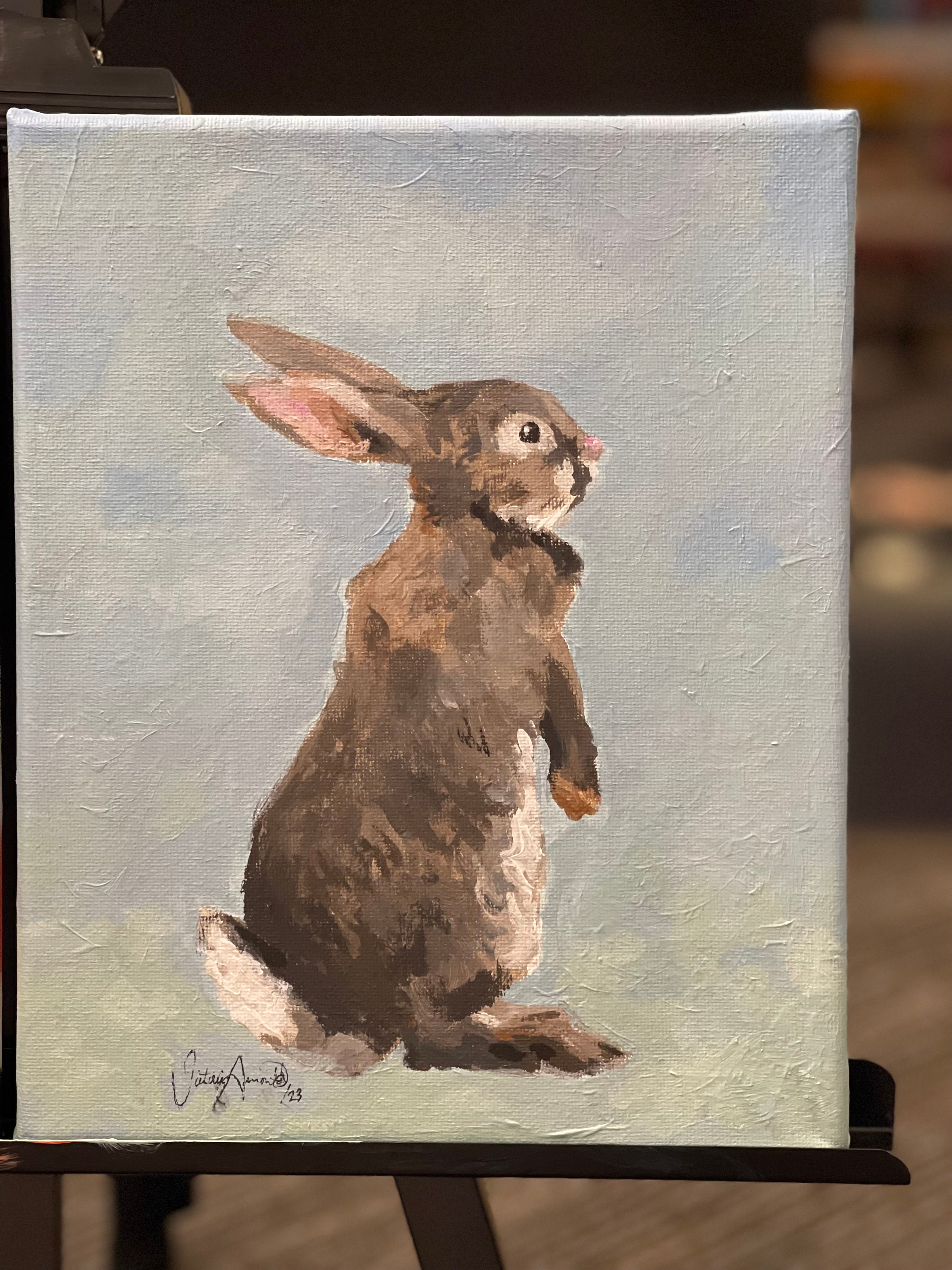 Bunny Rabbit Original Painting - Etsy