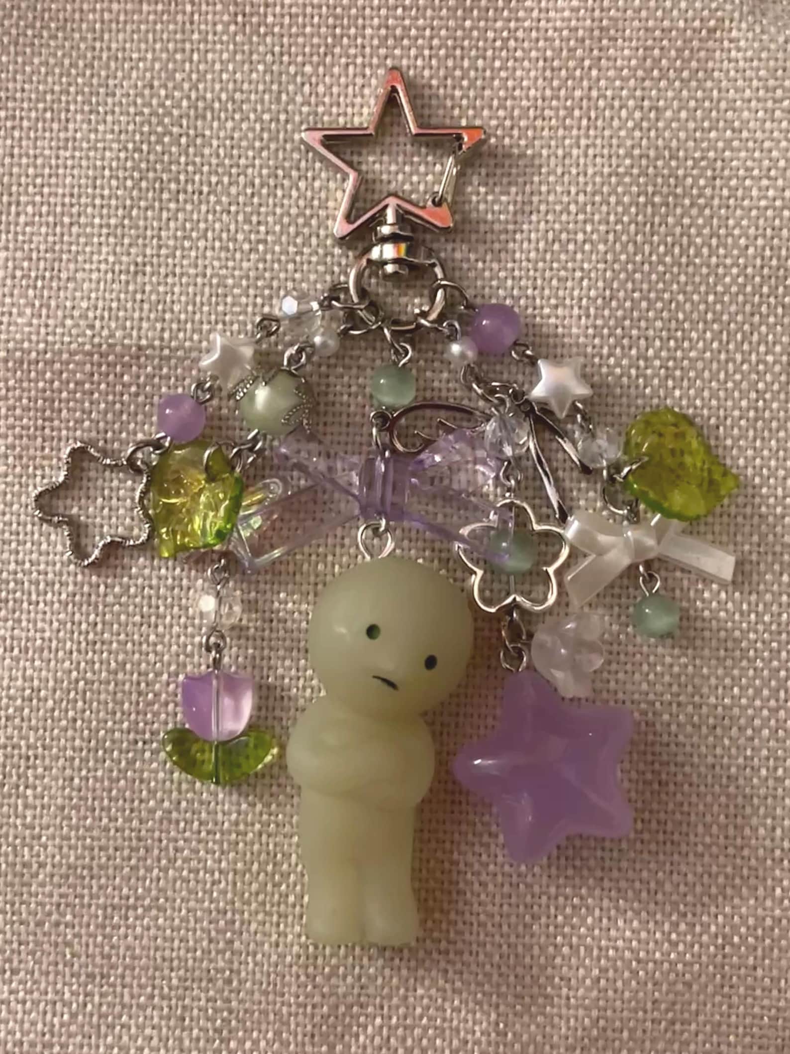Custom Mini Smiski Trinket Keychain - Etsy