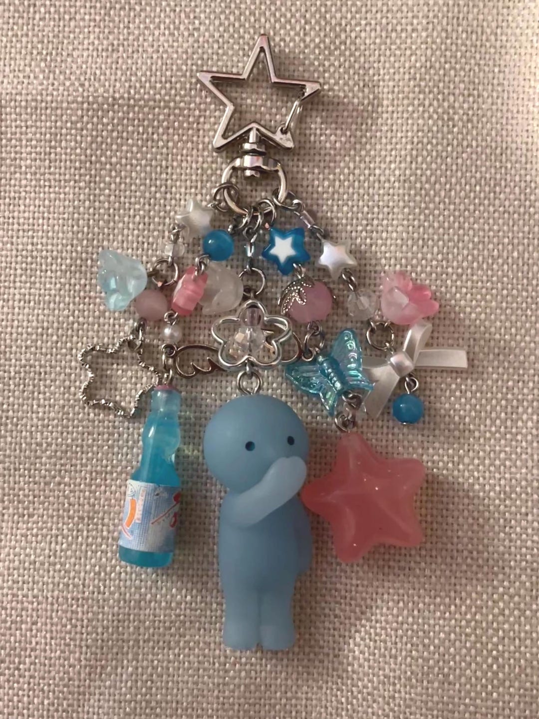 Custom Mini Smiski Trinket Keychain - Etsy