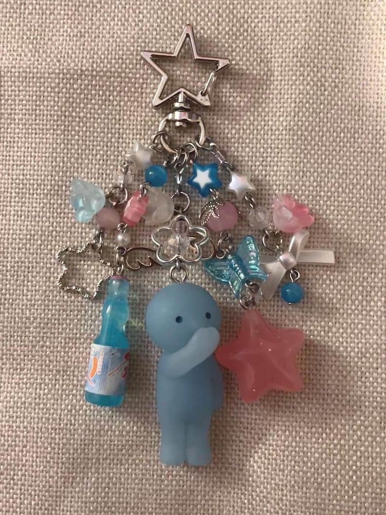 Custom Mini Smiski Trinket Keychain - Etsy