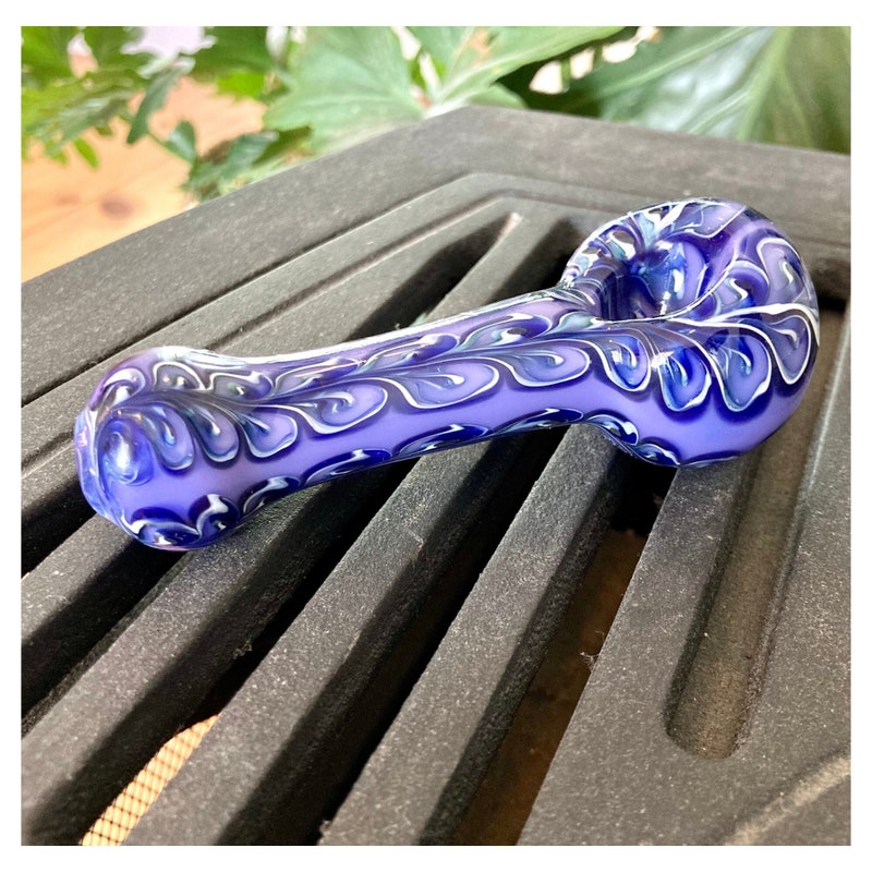 Purple Glass Pipe - Etsy