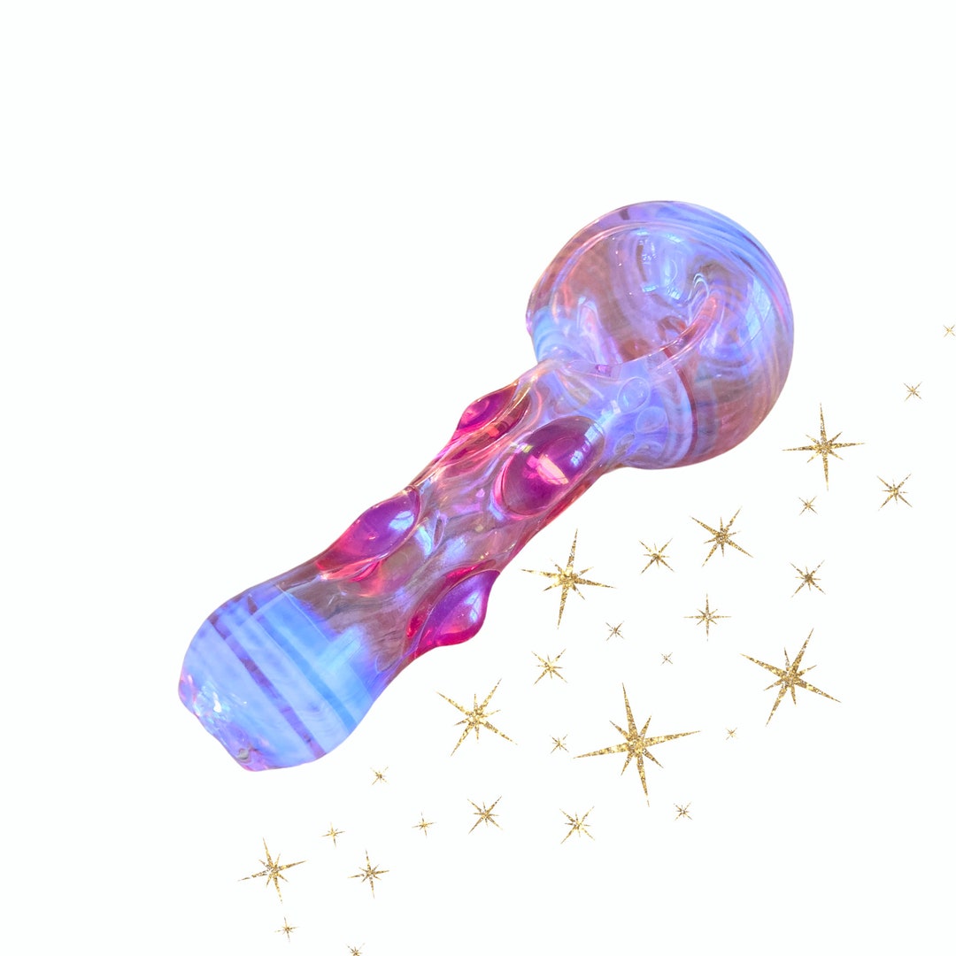 Cute Purple Smoking Pipe Unique Holiday Gift American Hand-blown - Etsy