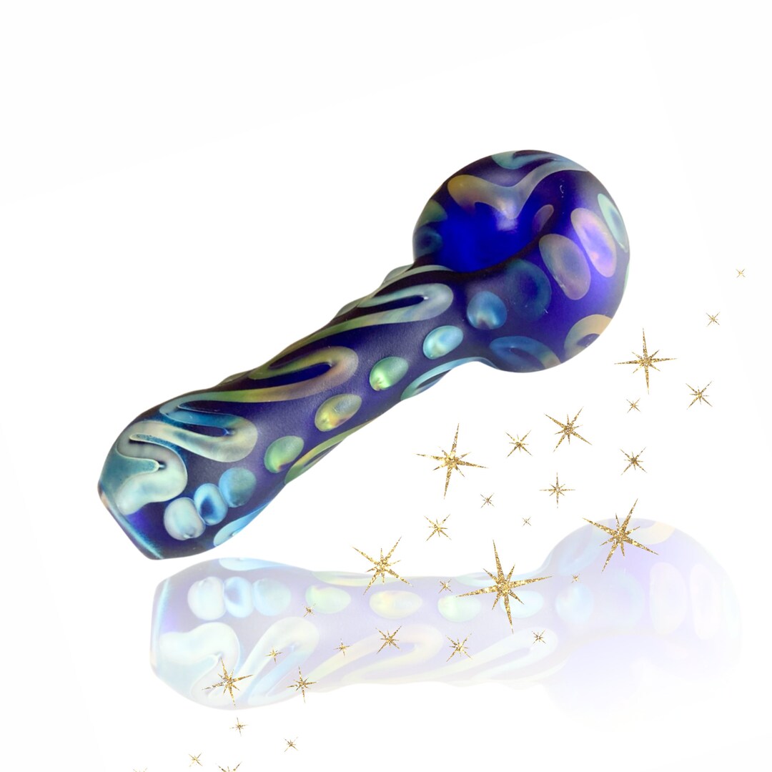 Blue Smoking Pipe | Unique Holiday Gift | American Handmade - Etsy