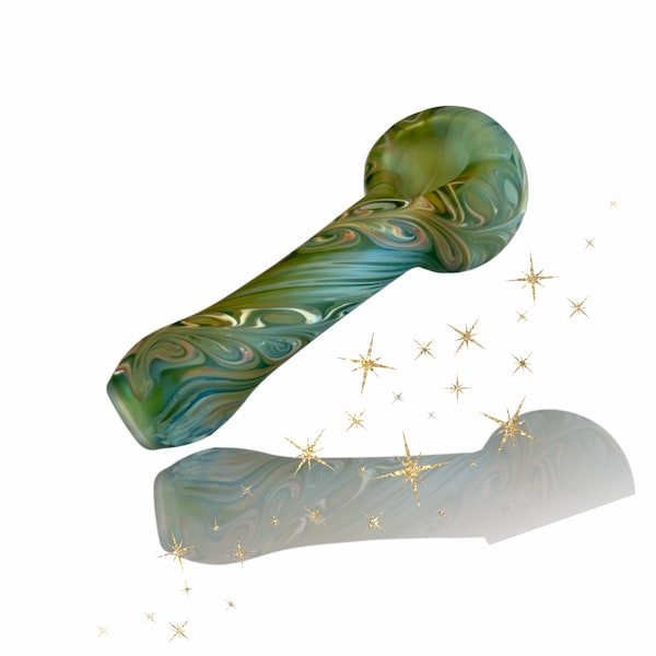 Green Glass Pipe - Etsy