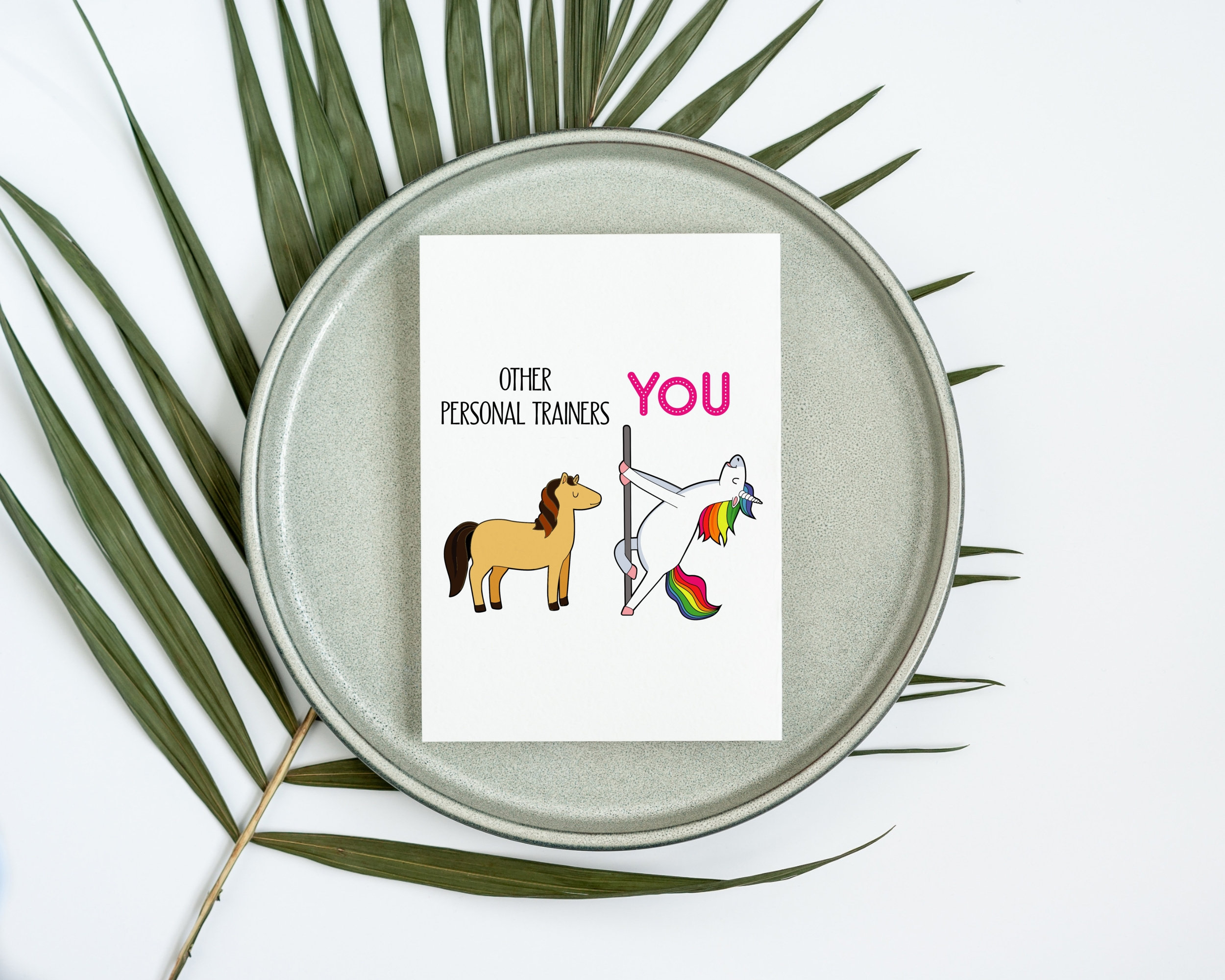 Funny Personal Trainer Card, Personal Trainer Birthday Gift, Gym ...