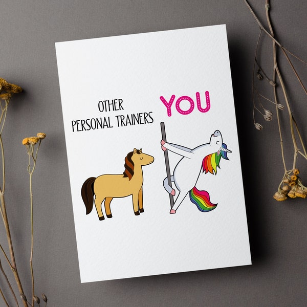 Funny Cards for Personal Trainer - Etsy