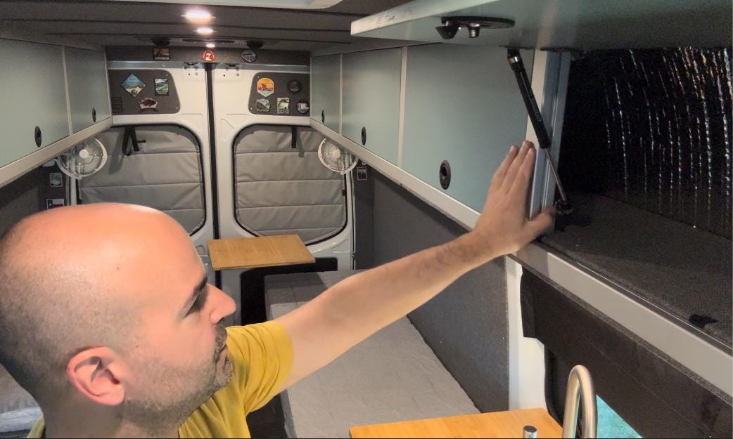 Van Build Cabinet Door Lift Strut Mounts for 8020 - Etsy