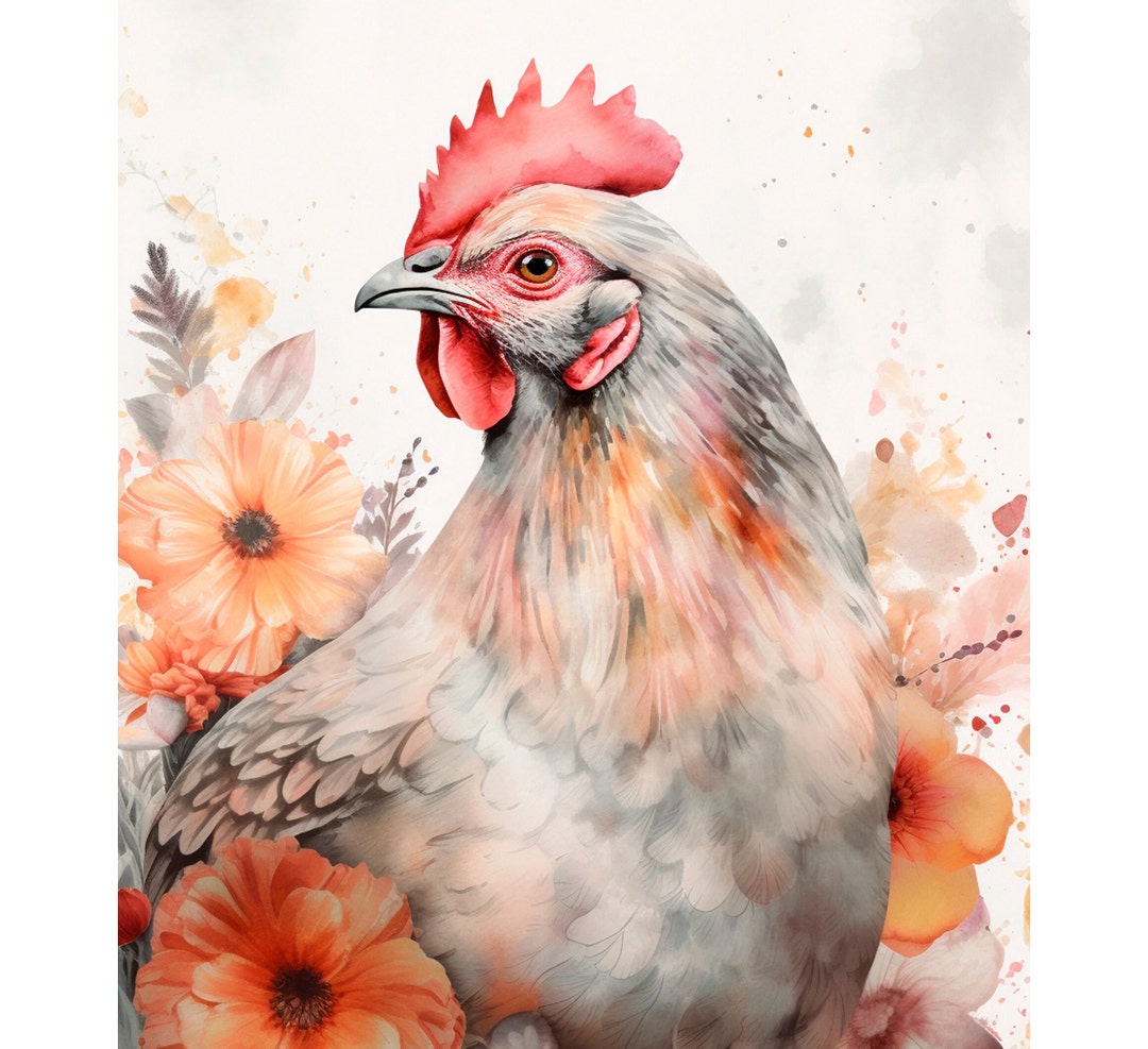 A4 Decoupage Rice Paper Chicken 5 - Etsy
