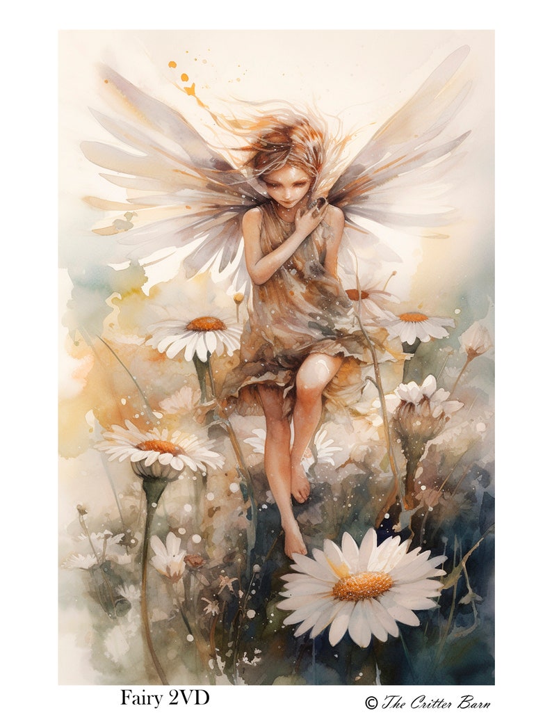 Rice Paper Decoupage A4 Fairy 2 - Etsy Canada