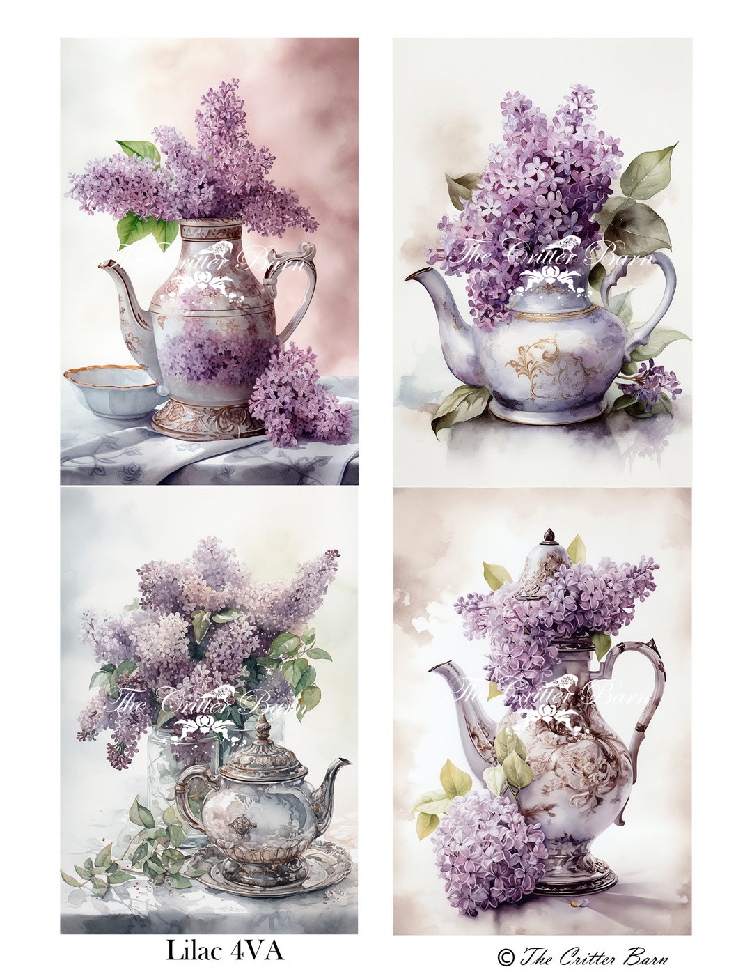 Decoupage Lilac 4VA Digital Download - Etsy