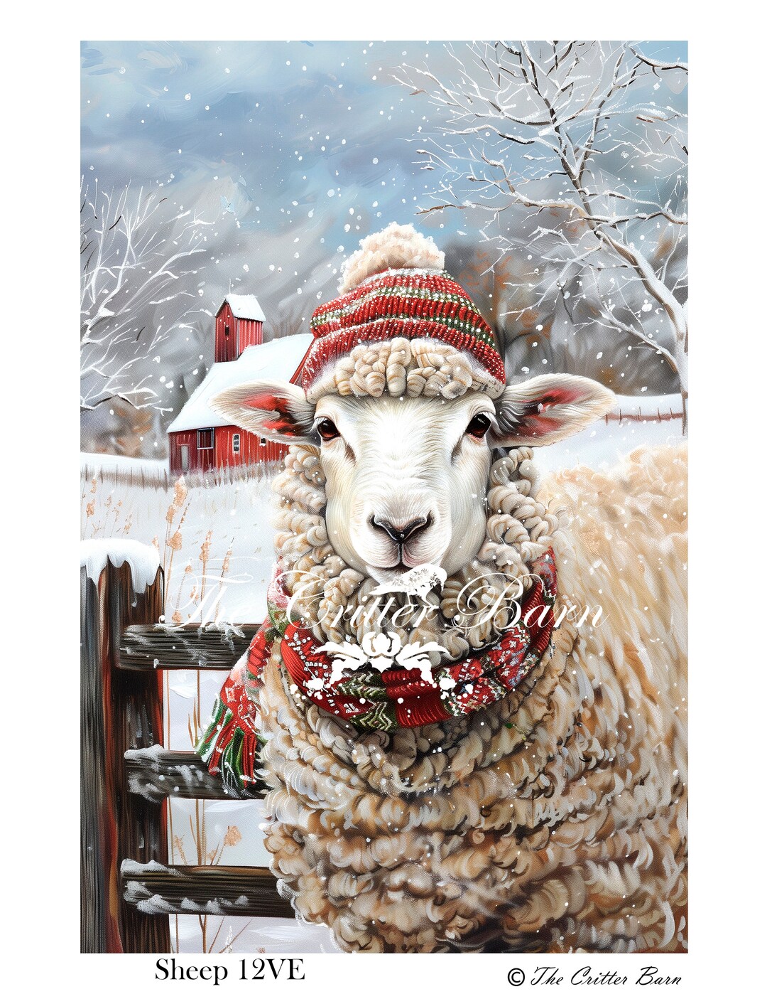 Decoupage Sheep 12VE Digital Download - Etsy