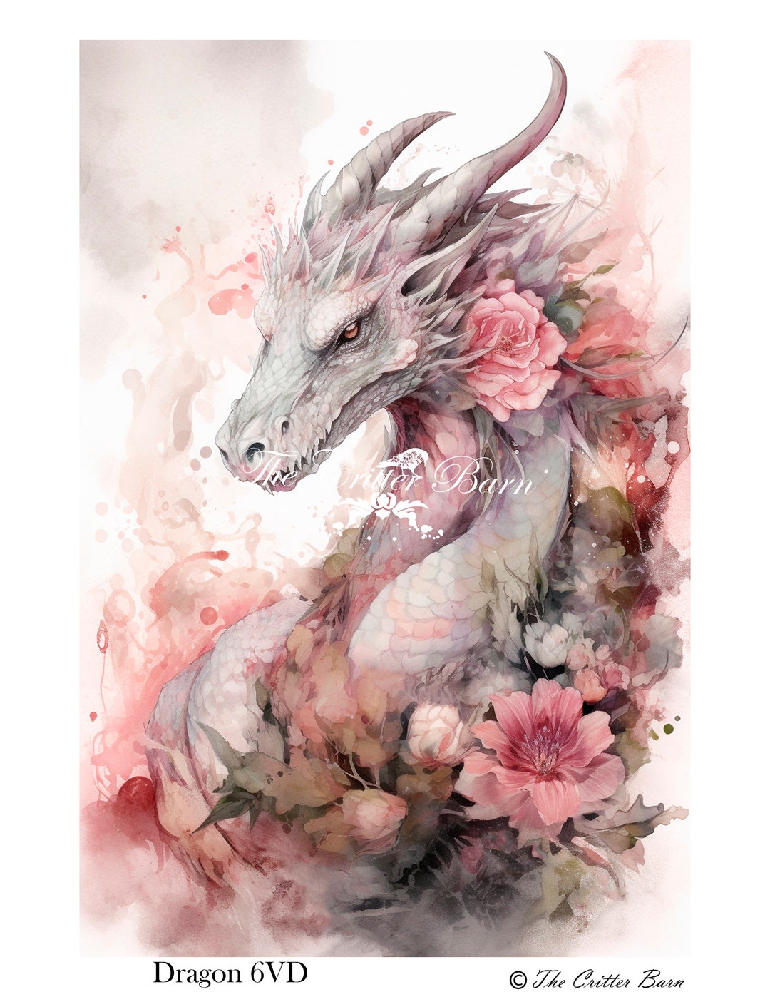 Decoupage Dragon 6VD Digital Download - Etsy