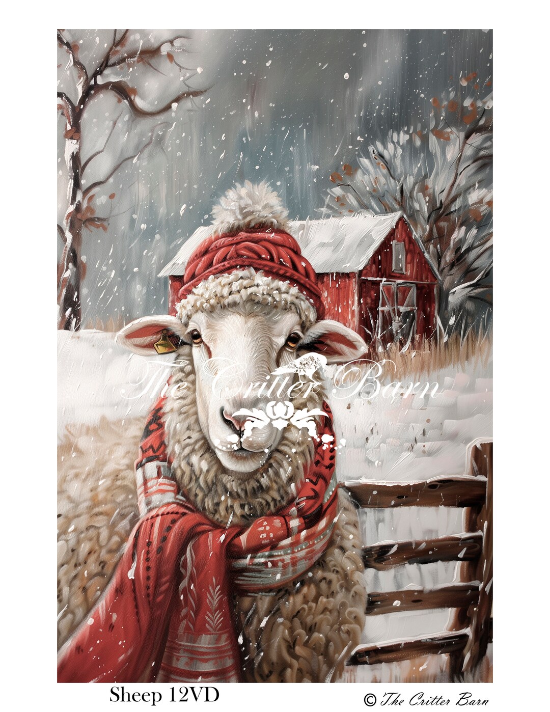 Decoupage Sheep 12VD Digital Download - Etsy