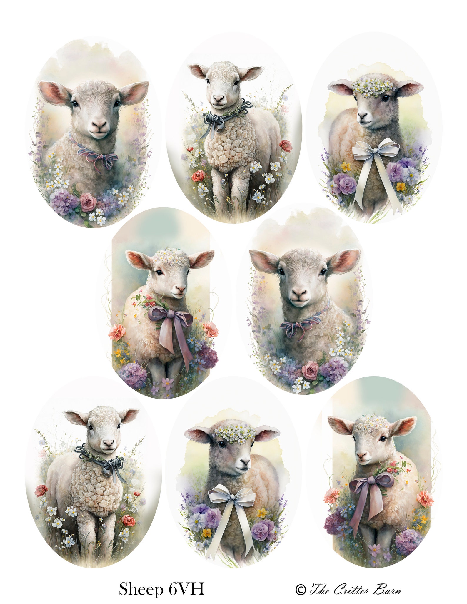 Rice Paper Decoupage A4 Sheep 6 - Etsy Canada