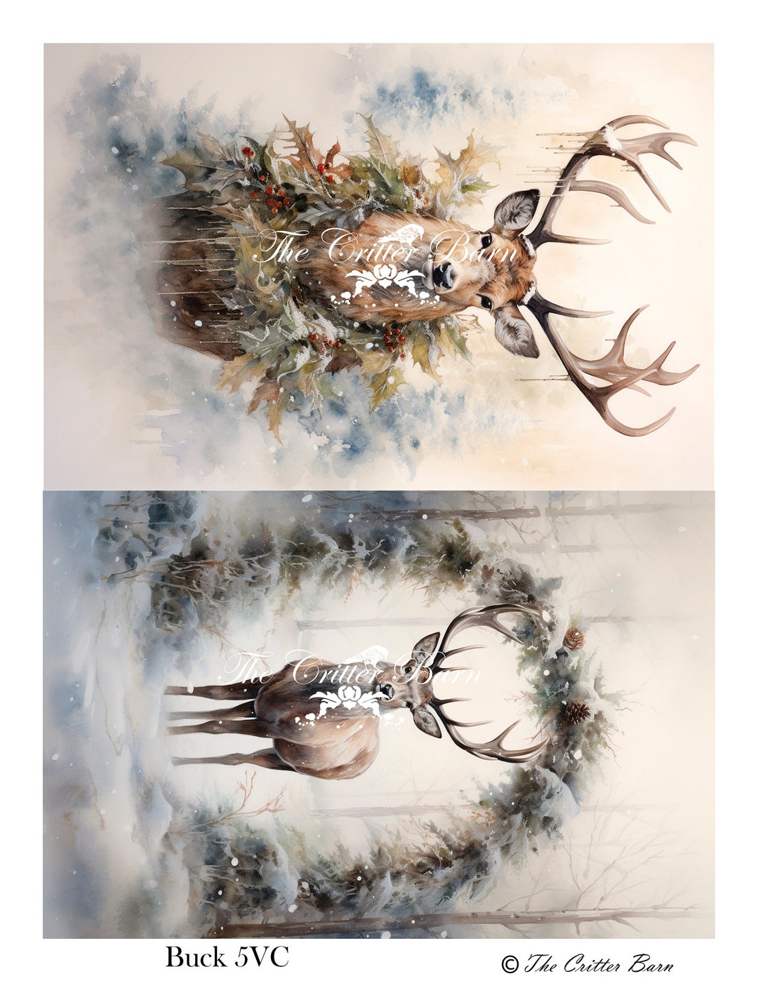 Decoupage Buck 5VC Digital Download - Etsy