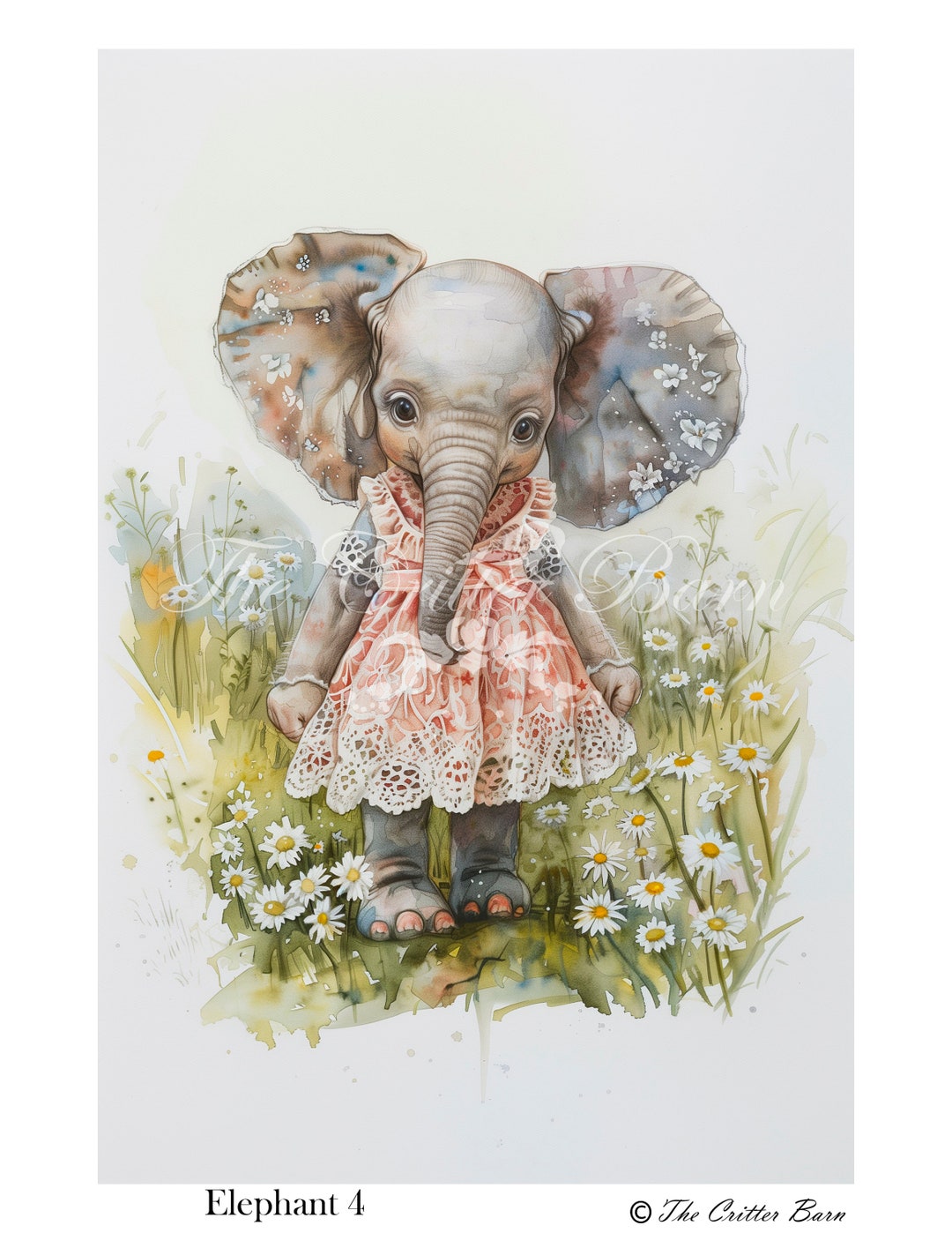 Decoupage Elephant 4 Digital Download - Etsy