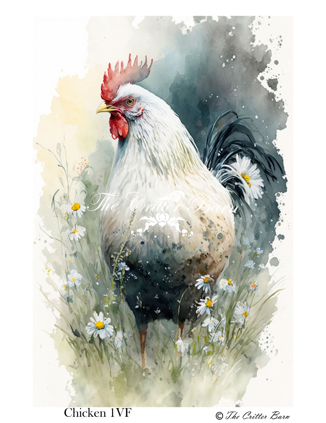 Decoupage Chicken 1VF Digital Download - Etsy