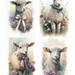 Rice Paper Decoupage A4 Sheep 6 - Etsy Canada
