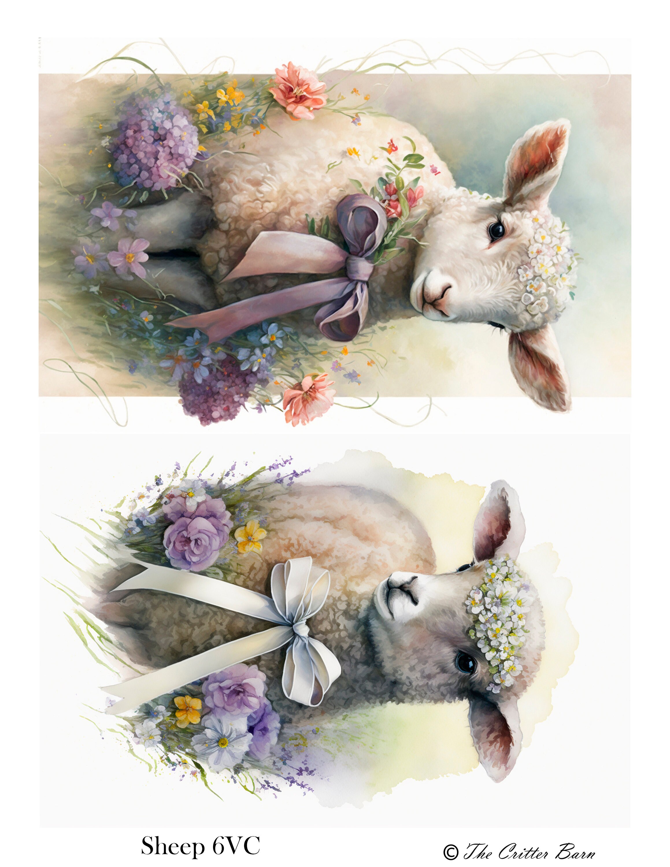 Rice Paper Decoupage A4 Sheep 6 - Etsy Canada