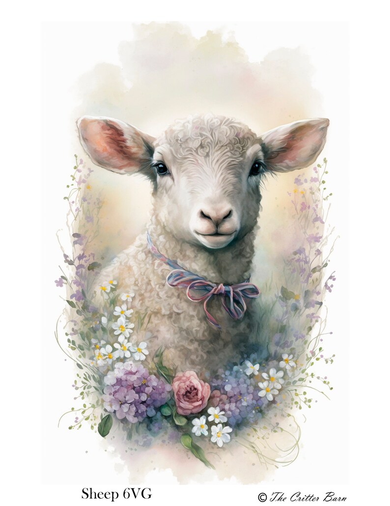 Rice Paper Decoupage A4 Sheep 6 - Etsy Canada