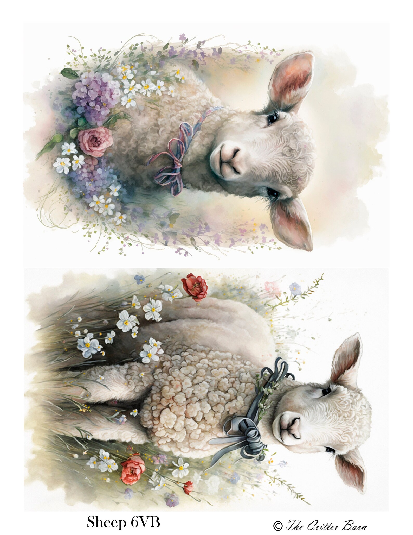 Rice Paper Decoupage A4 Sheep 6 - Etsy Canada