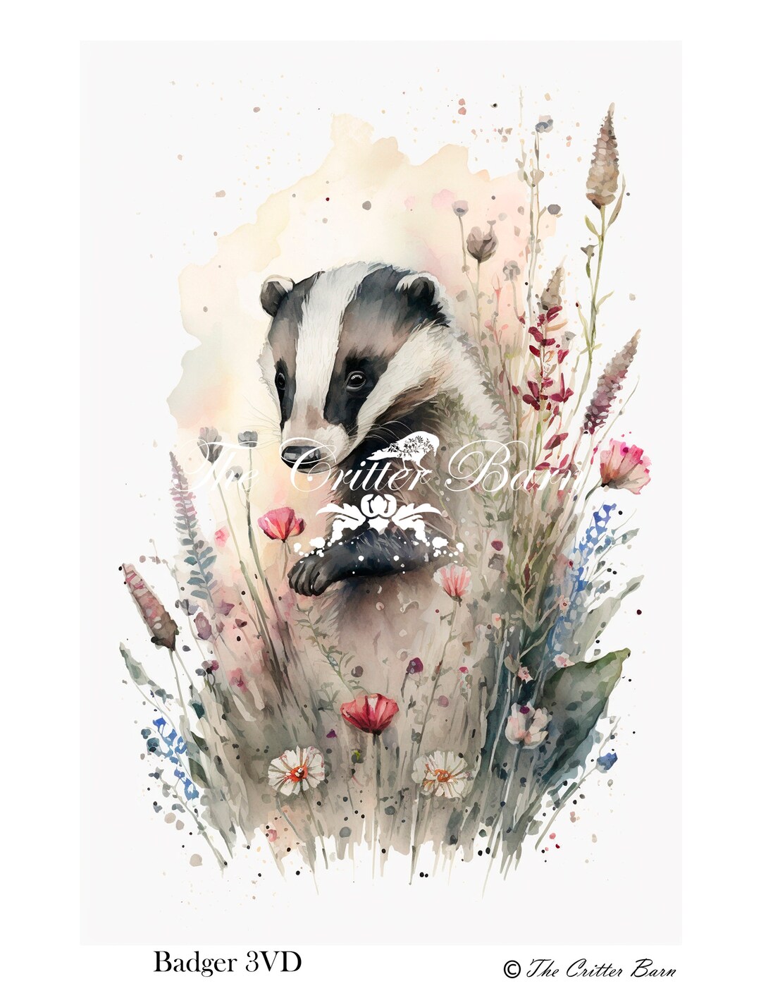 Decoupage Badger 3VD Digital Download - Etsy
