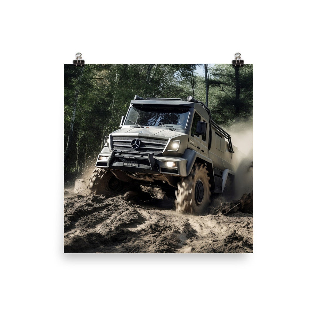 Mog in the Bog | Unimog Offroad Mercedes in Agness, OR | Poster | Wall ...