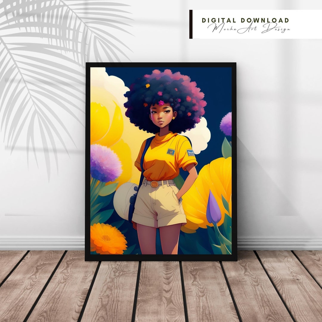 Digital Download |black Woman Illustration |women Art |black Art |black ...