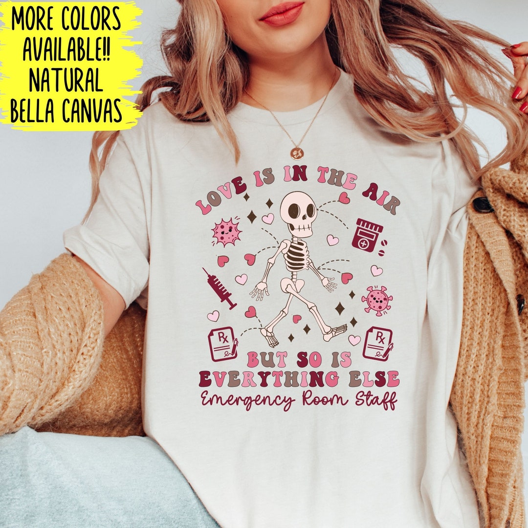 ER Staff Matching Staff Tee Shirt, Valentine's Day Emergency Room Staff ...