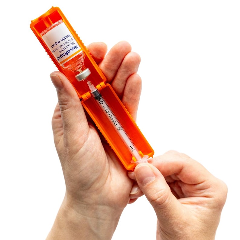 1ml U-100 Disposable Syringe T1me Insulin Filling Support for Diabetes ...