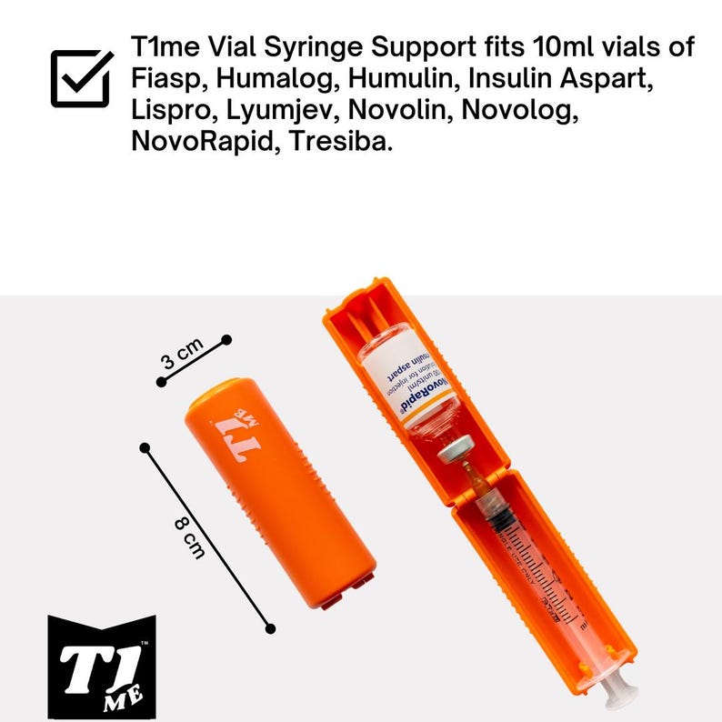 Tandem T:slim T1me Vial Syringe Support, Insulin Transfer Device for ...