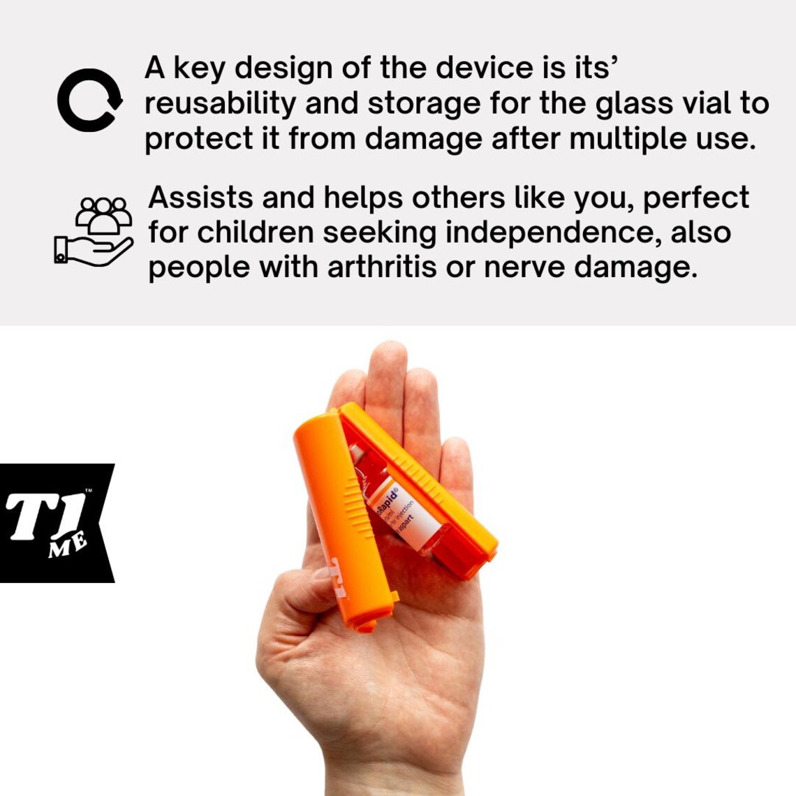 Tandem T:slim T1me Vial Syringe Insulin Filling Support, Insulin ...