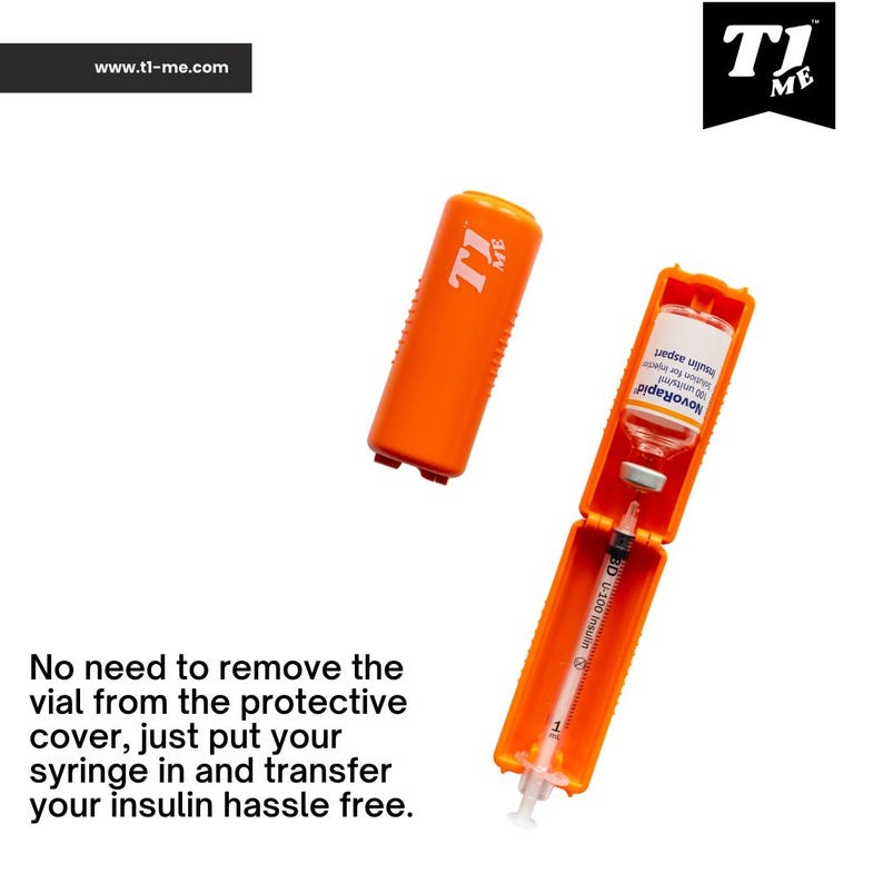 1ml U-100 Disposable Syringe T1me Insulin Filling Support for Diabetes ...