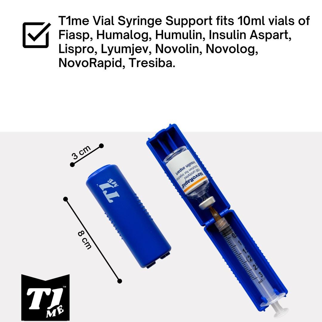 Tandem T:slim T1me Vial Syringe Insulin Filling Support, Insulin ...