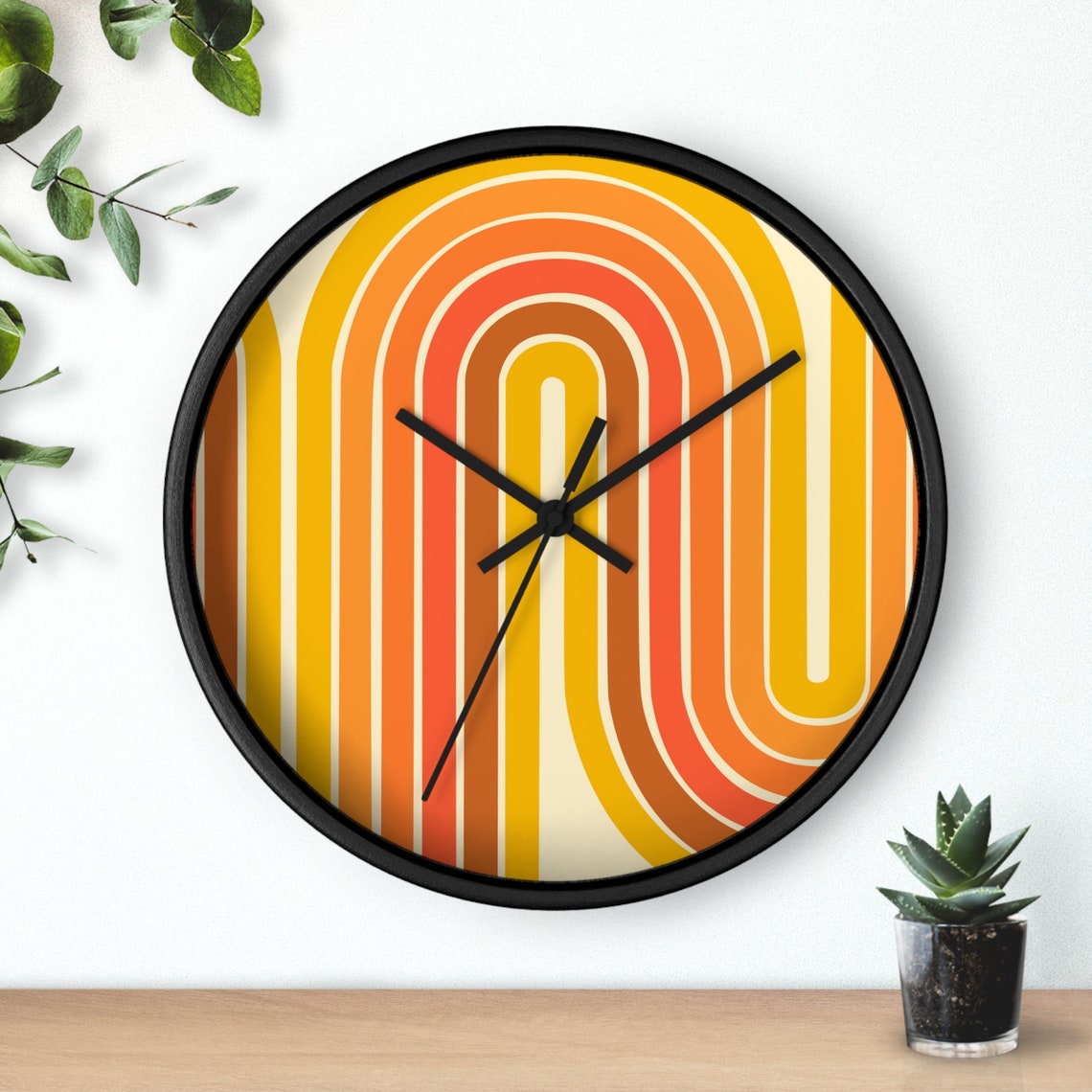 Minimalist Wall Clock, 10-inch Clock, Minimalist Clock, Retro Clock ...