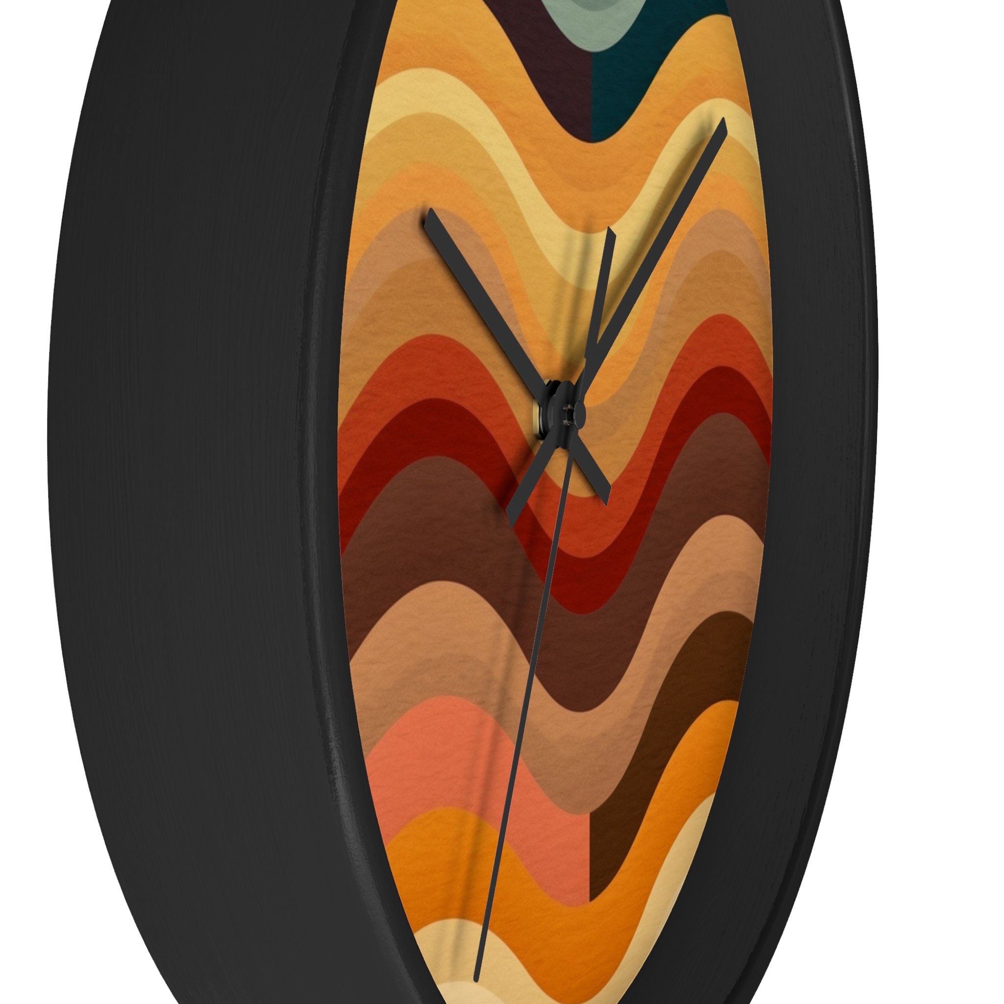 Boho Pattern Wall Clock, Boho Wall Clock, Boho Pattern, Bohemian Wall ...