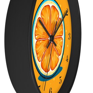 Orange Slice Wall Clock, Orange Clock, Orange Slice, Citrus Décor, Restaurant Clock, Farmers ...