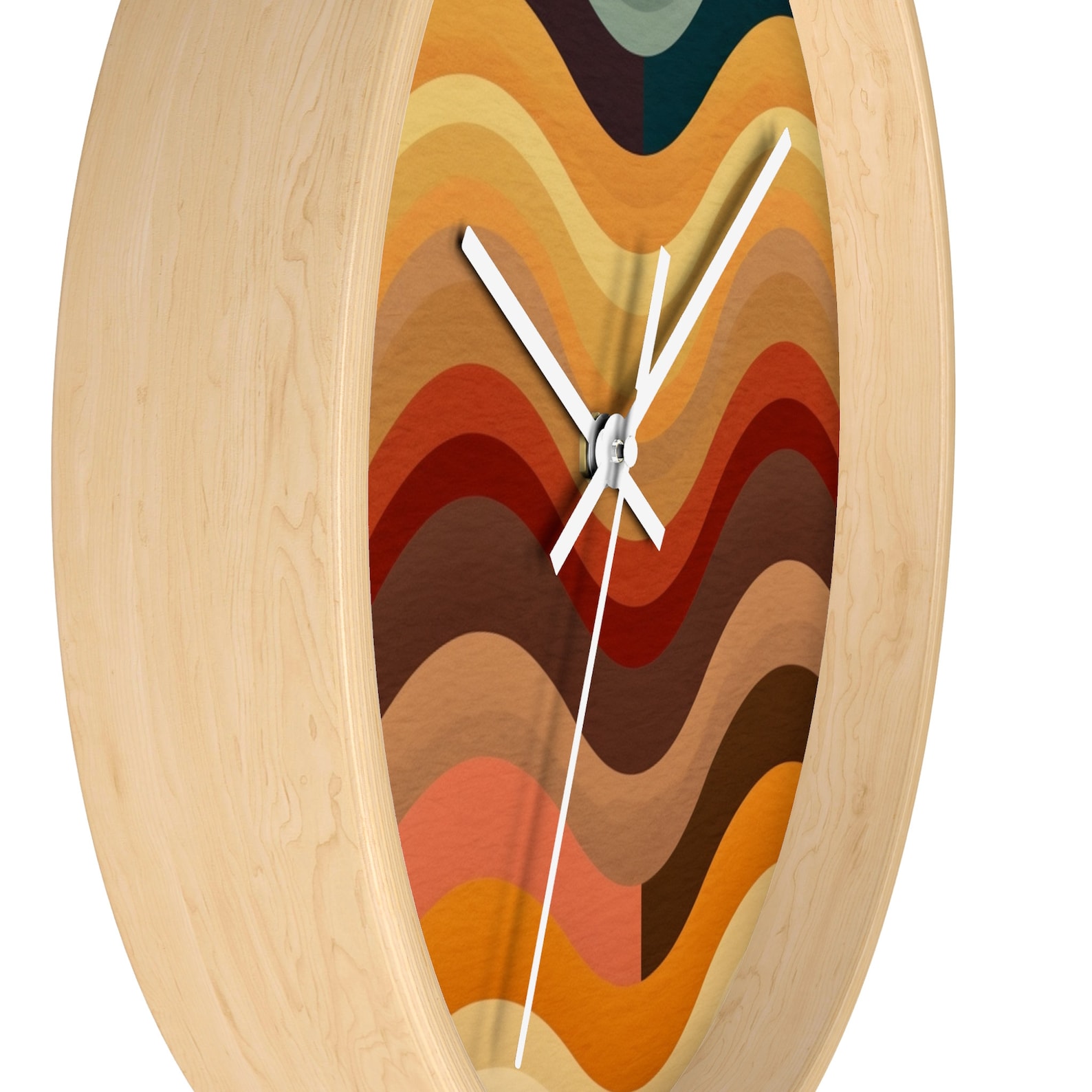 Boho Pattern Wall Clock, Boho Wall Clock, Boho Pattern, Bohemian Wall ...