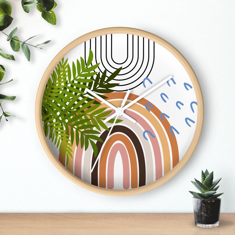 Boho Wall Clock Maximalist Boho Minimalist Boho Artistic - Etsy Australia