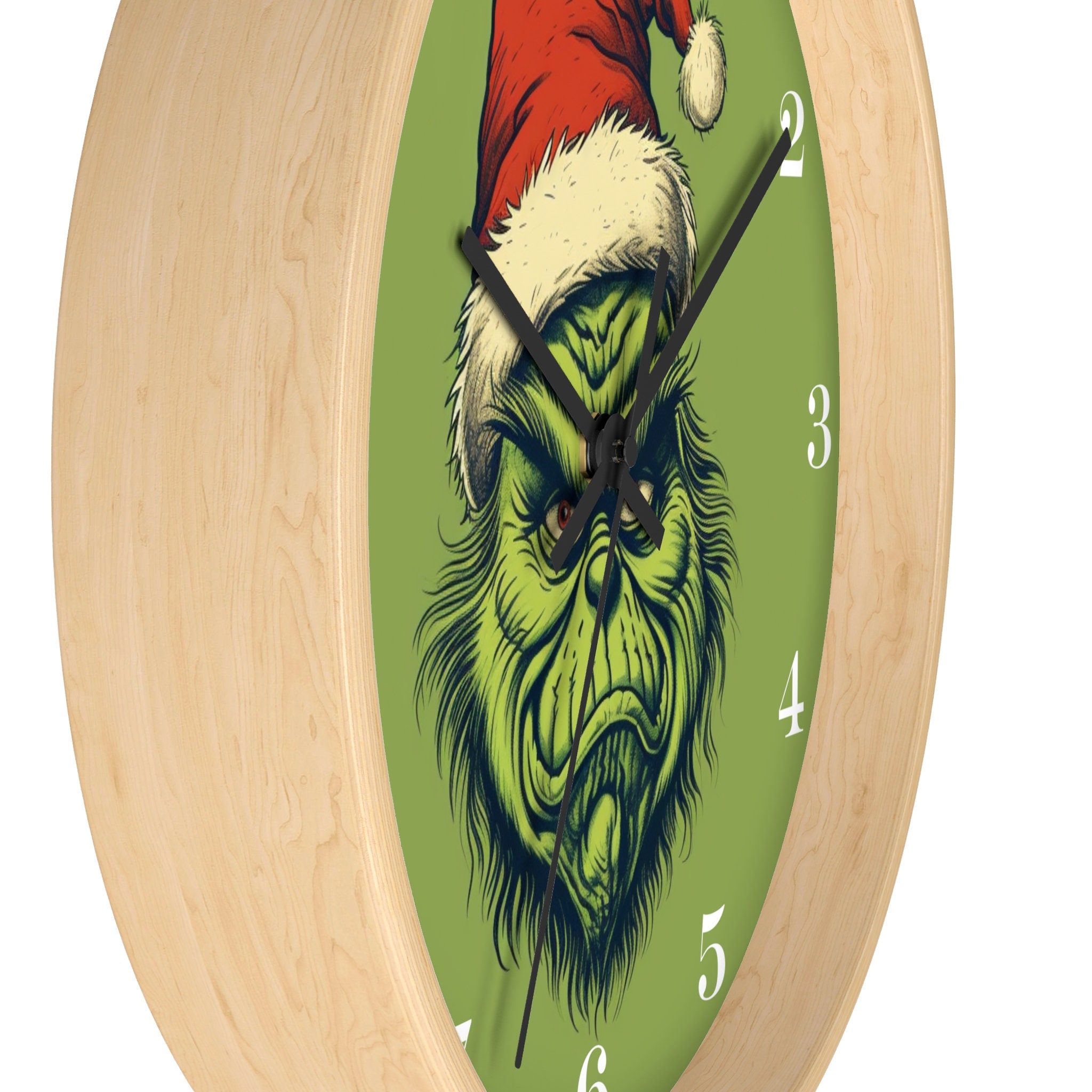 Grinch Wall Clock, 10-inch Clock, the Grinch, Christmas Clock, Grinch ...