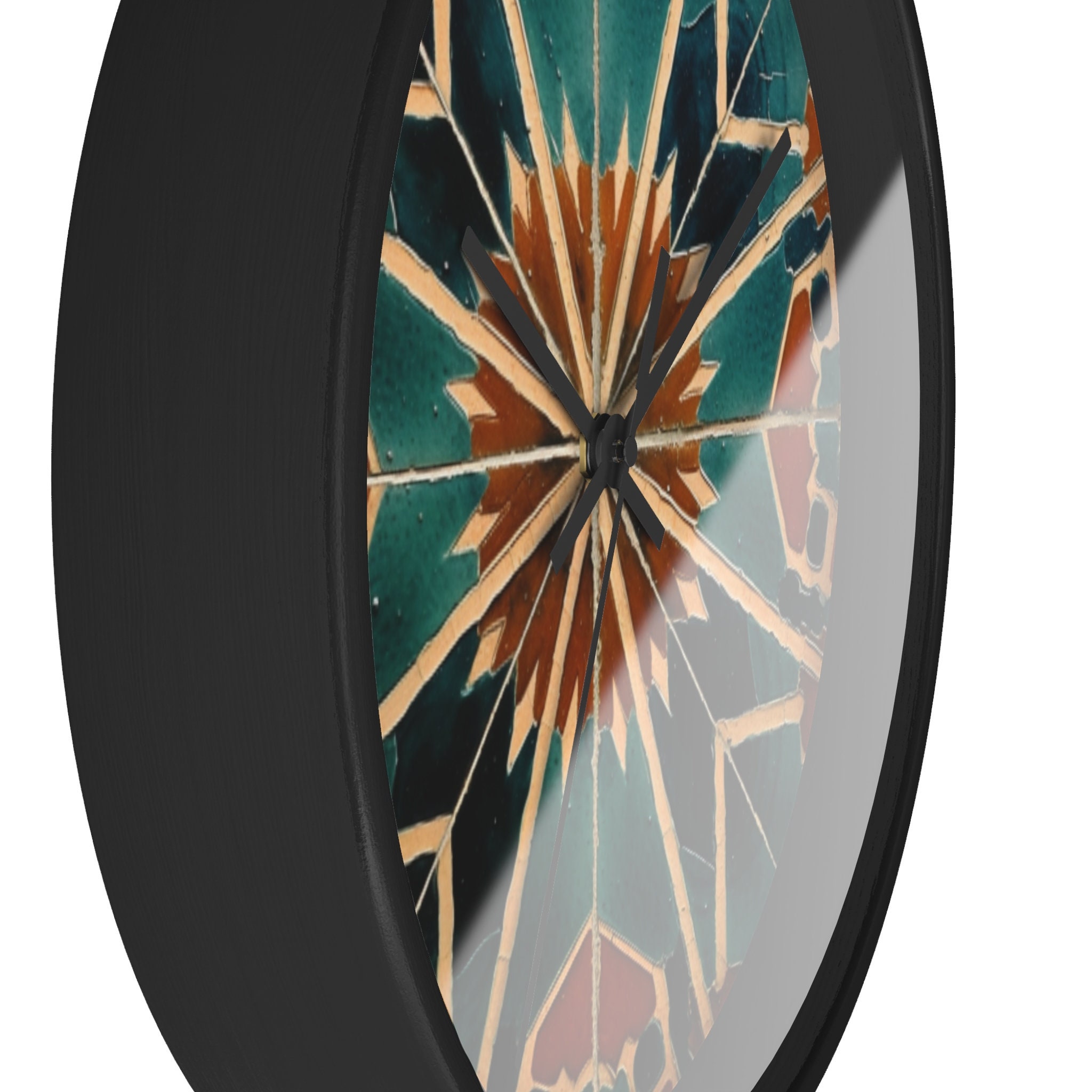 Zellige Tile Wall Clock, 10-inch Clock, Moroccan Zellige Tile, Moroccan ...