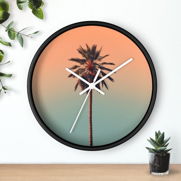 Palm Tree Clock - Etsy