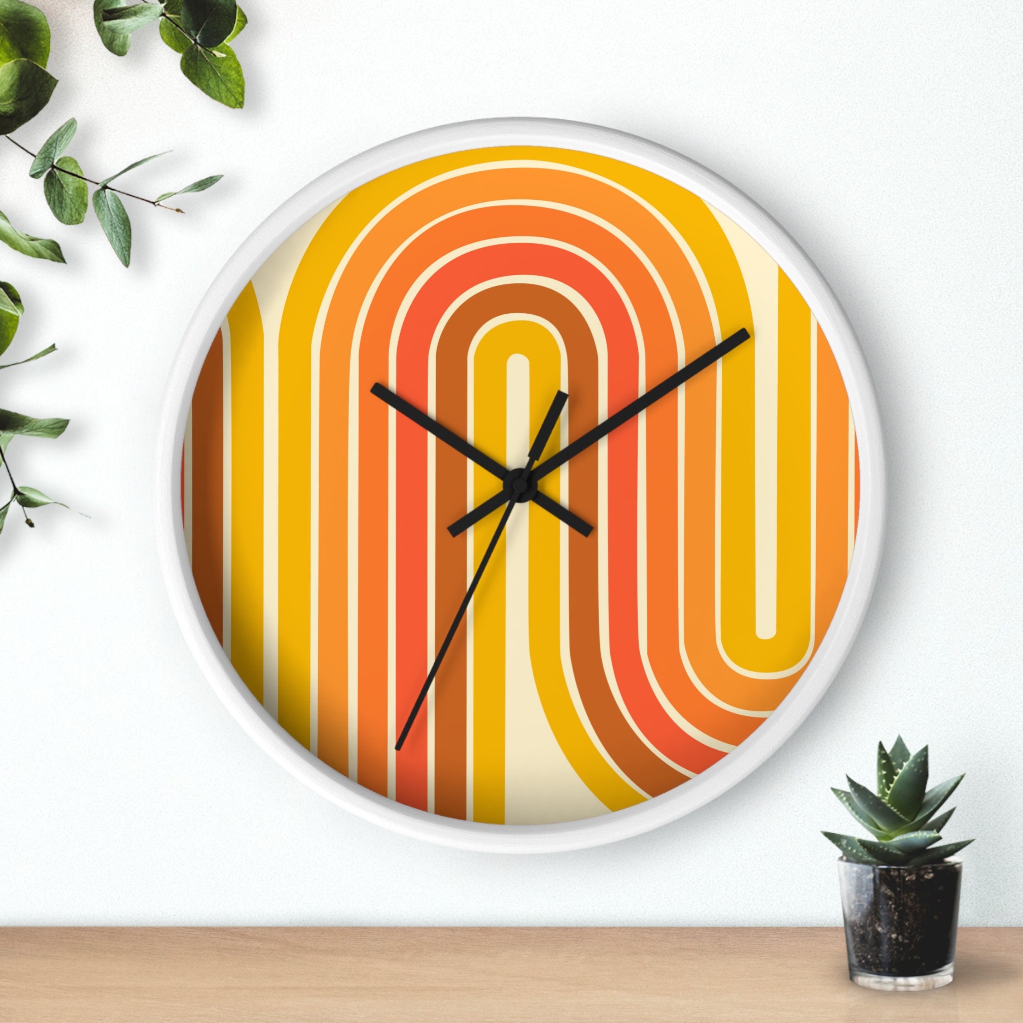 Minimalist Wall Clock, 10-inch Clock, Minimalist Clock, Retro Clock ...